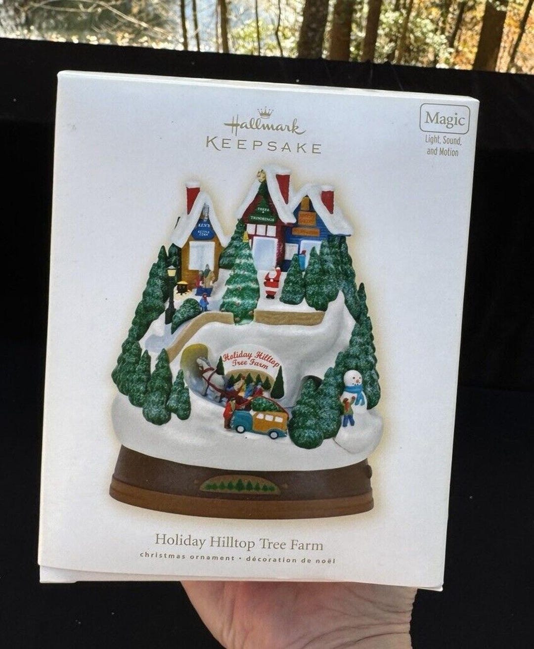NEW Hallmark Holiday Hilltop Tree Farm Christmas Ornament Magic ...