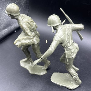 Vintage Louis Marx 6” & 5” WWII Army JUMBO Lot of 2 1960s Excellent ...