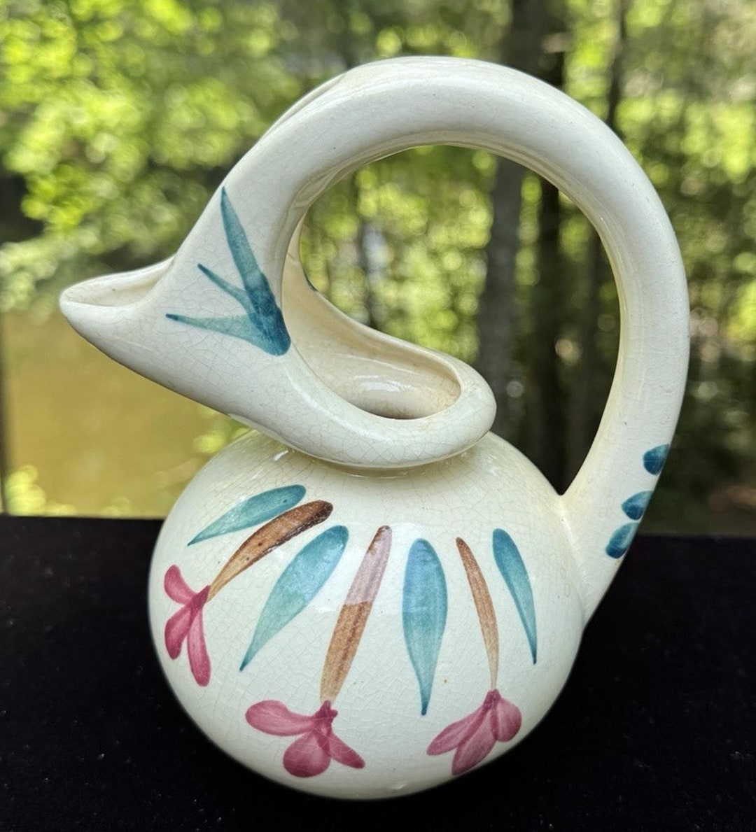 Vintage Purinton Slip Ware Shooting Star Pattern Syrup/honey Jug 7 ...