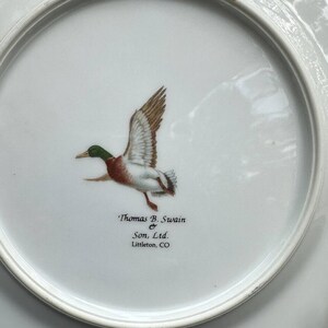 Vintage Thomas B Swain & Son Ducks in Flight 8” Plate Colorado ...