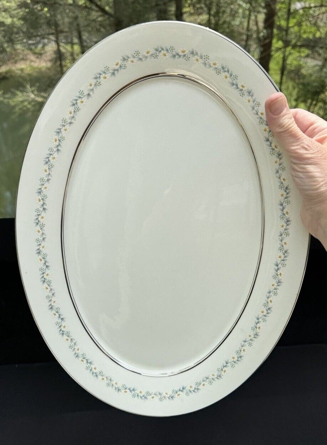 Holyoke Bone China by Oxford Div of Lenox White Daisies 16” Serving ...