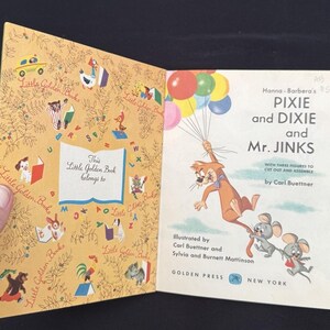 Vtg 1960s Pixie & Dixie Mr. Jinks Little Golden Book Kids Bedtime Story - Etsy