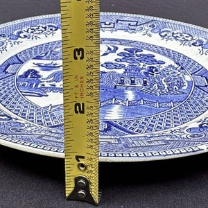 Vintage Blue Willow W.R. Midwinter Burslem 10" Dinner Plate Made in ...