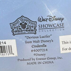Jim Shore Disney Traditions Devious Lucifer Figurine Cat Cinderella ...