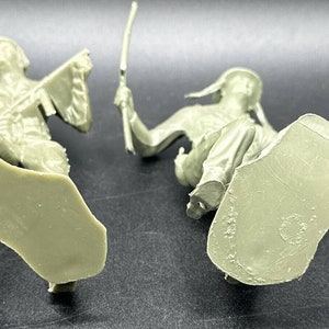 Vintage Louis Marx 6” & 5” WWII Army JUMBO Lot of 2 1960s Excellent ...