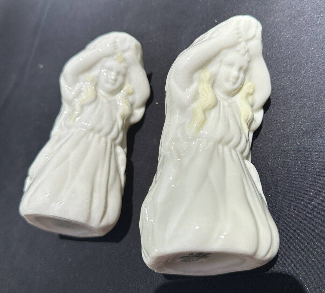 2 Belleek Cofermanagh Ireland 0857 Undine Maiden Girl Green Mark ...