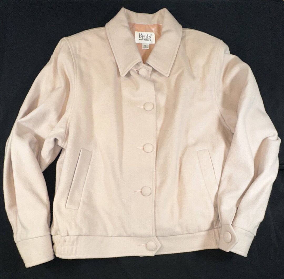 1950s Papillon Dusty Pink Coat Satin Lined Vintage Look Excellent ...