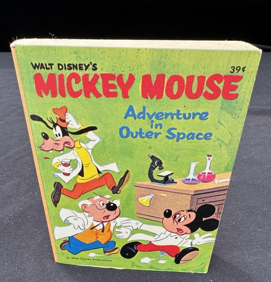 1968 Walt Disney's Mickey Mouse Adventure in Outer Space Big Little ...