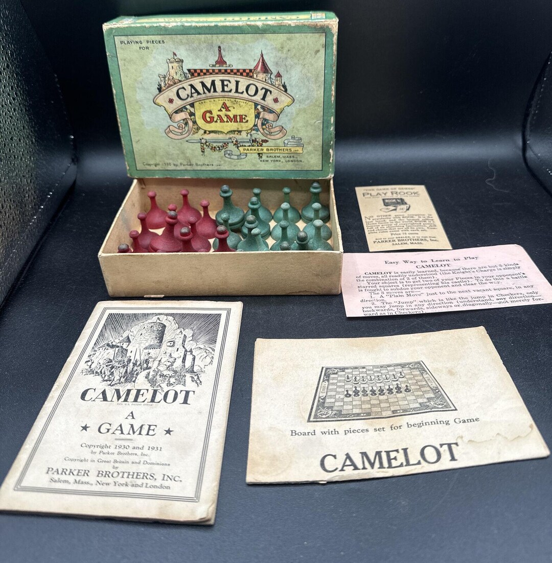 Rare Antique 1930 Playing Pieces for Camelot A Game by Parker Brothers ...