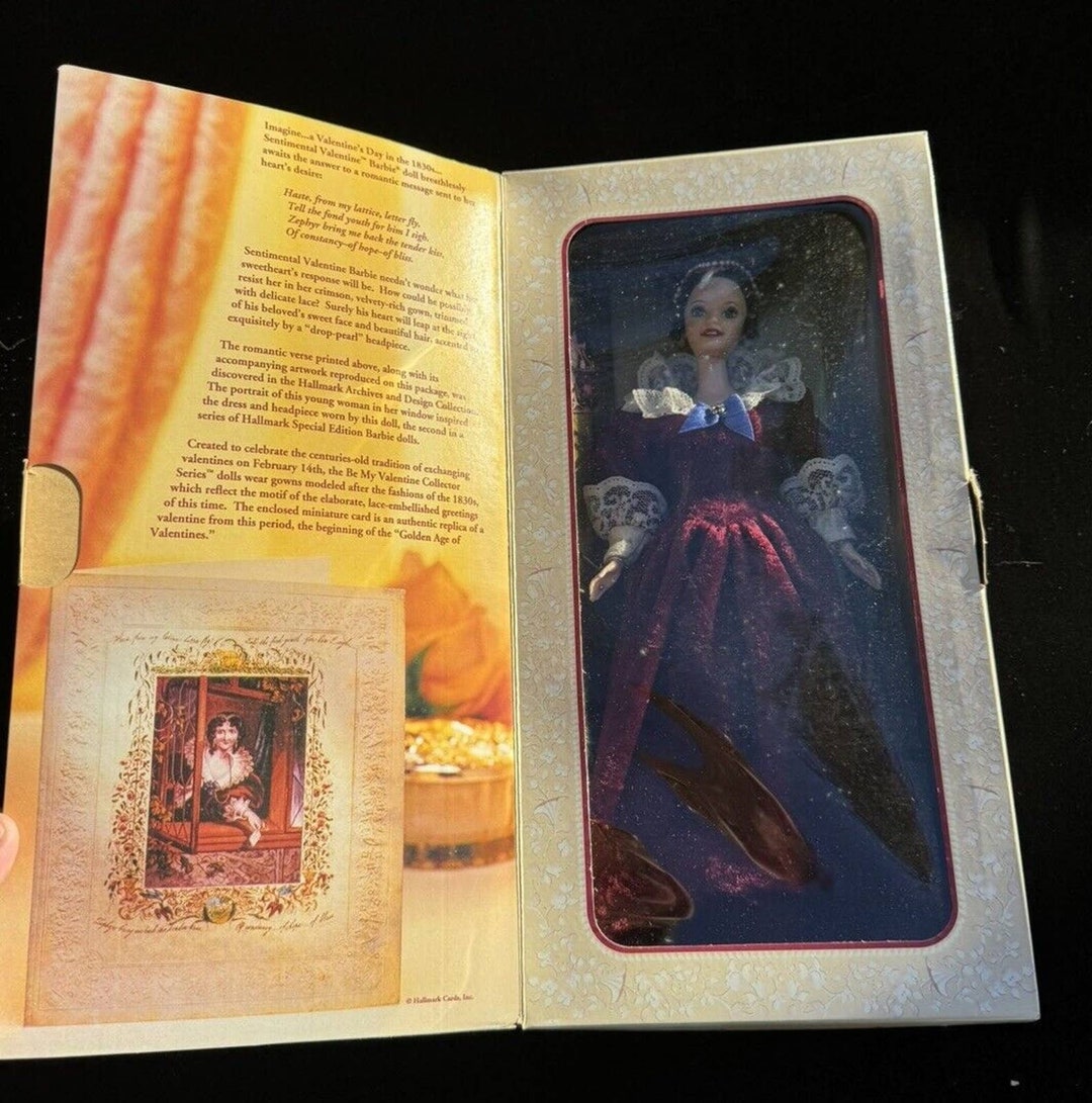 Hallmark Special Edition Sentimental Valentine Barbie Movie 1996 Mattel ...