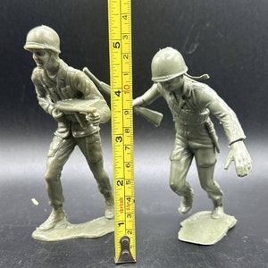 Vintage Louis Marx 6” & 5” WWII Army JUMBO Lot of 2 1960s Excellent ...