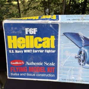 Guillow's F6F Hellcat Flying Model Kit 503 Carrier Fighter WW2 Navy NEW ...