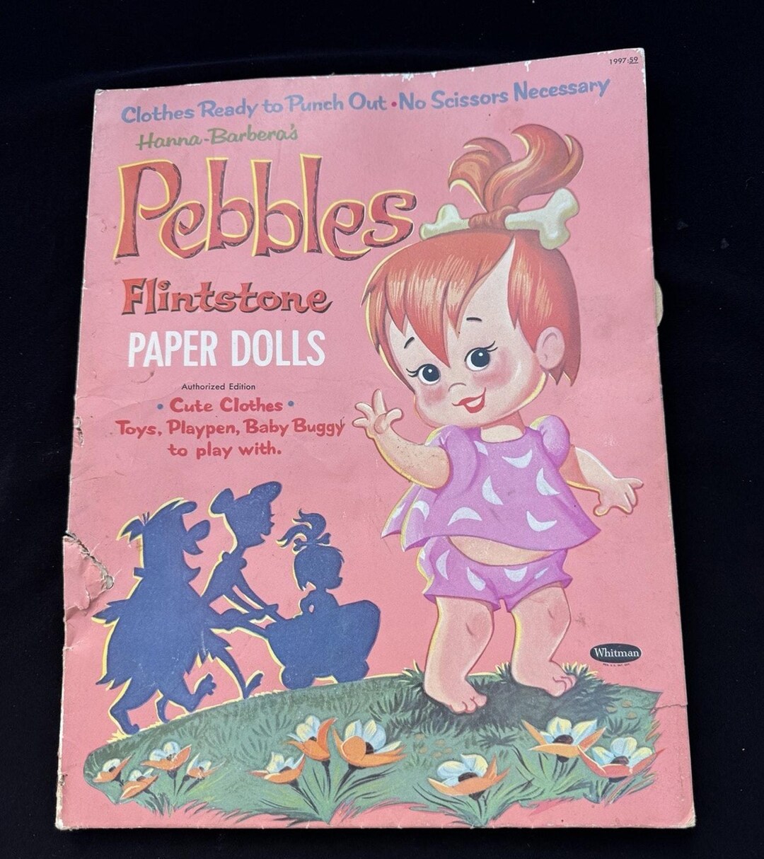 Hanna-barbera Paper Dolls 1963 Flintstones Pebbles Whitman #1997 Nice ...