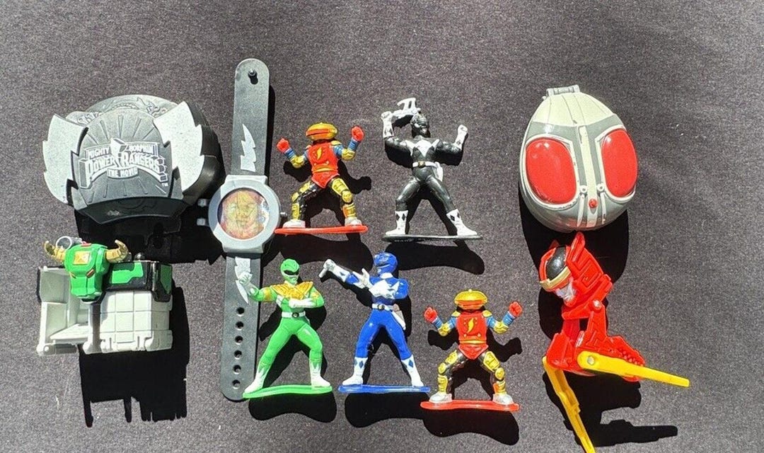 1993 Mighty Morphin Power Rangers PVC Figures & More Lot of 9 - Etsy