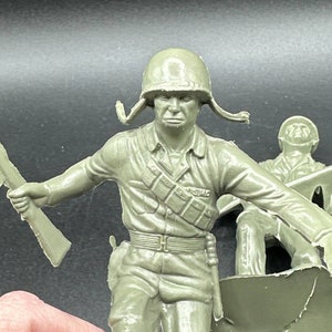 Vintage Louis Marx 6” & 5” WWII Army JUMBO Lot of 2 1960s Excellent ...