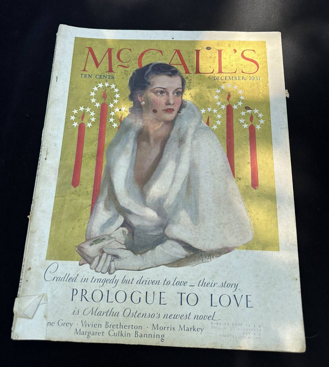 Vintage 1931 Mccalls Magazine December Christmas Issue Great Fashion ...