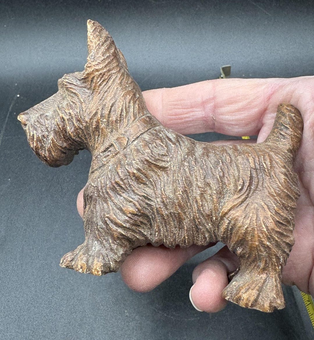 1950’s Syroco Brown Wood Scottish Terrier Scottie Dog Figurine -TO13 - Etsy