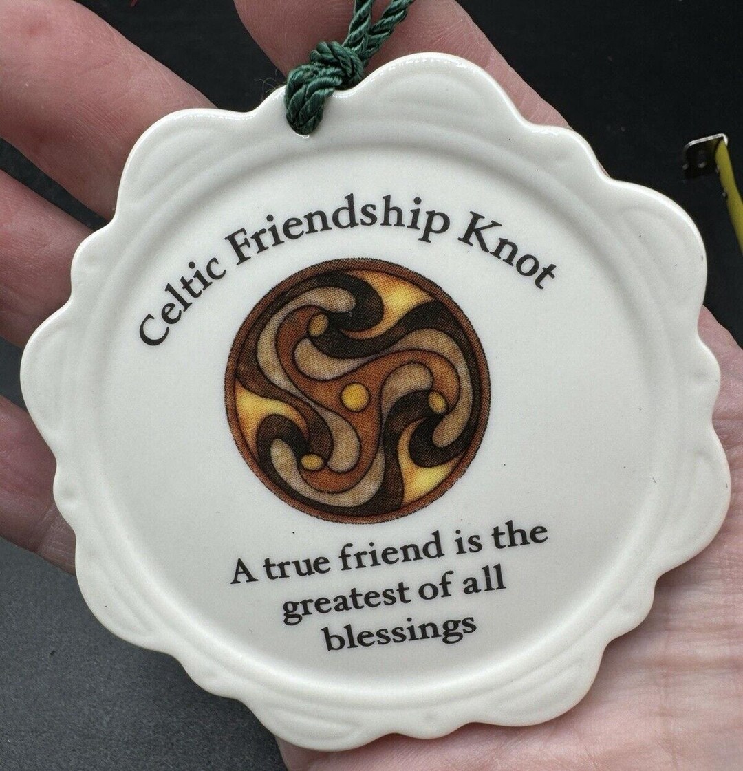Belleck Oonegal Porcelain Celtic Friendship Knot Christmas Ornament -S1G - Etsy