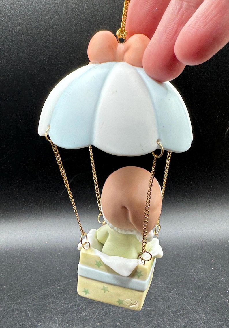 Precious Moments Baby's First Christmas Ornament 2002 Model 104204 Blue ...