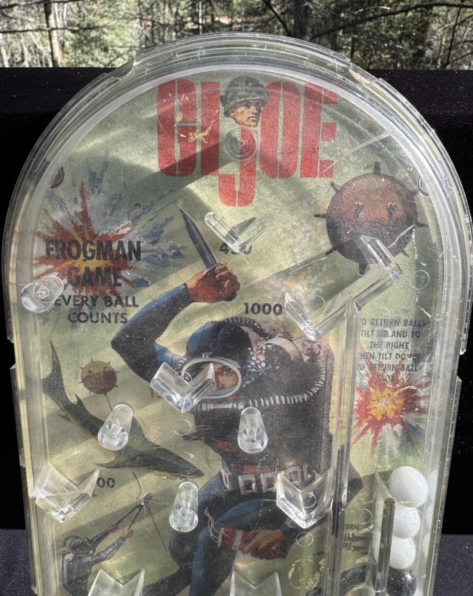 Rare Vintage 1960s GI Joe Frogman Tabletop Pinball Game - Etsy