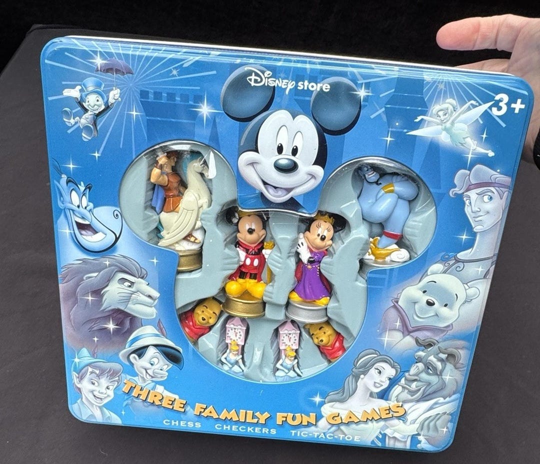 Brand New Disney Store Exclusive: 3 Family Fun Games Chess Checkers ...