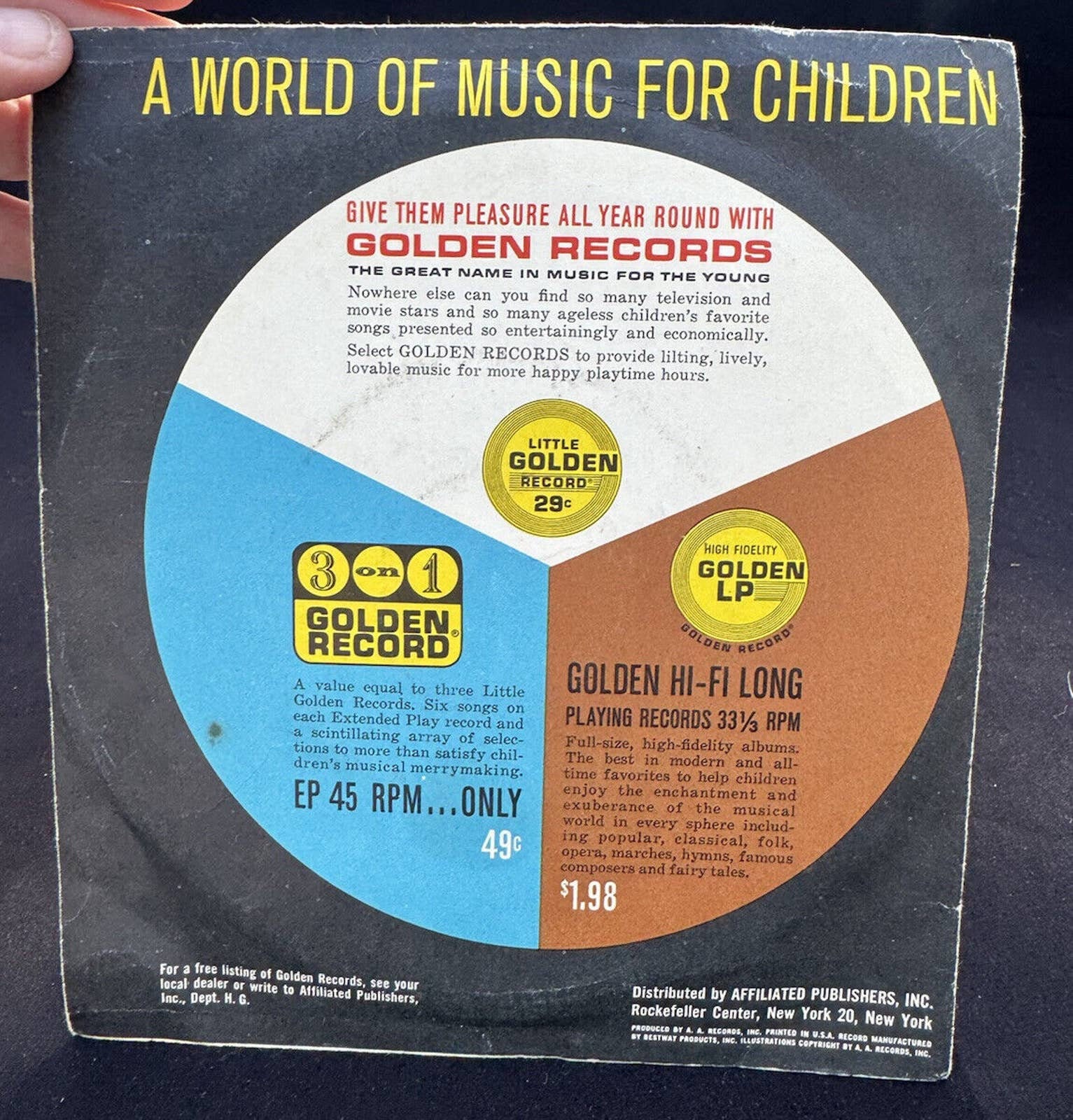 Vintage Yogi Bear A Hap-hap-happy Christmas Little Golden Record 1961 ...