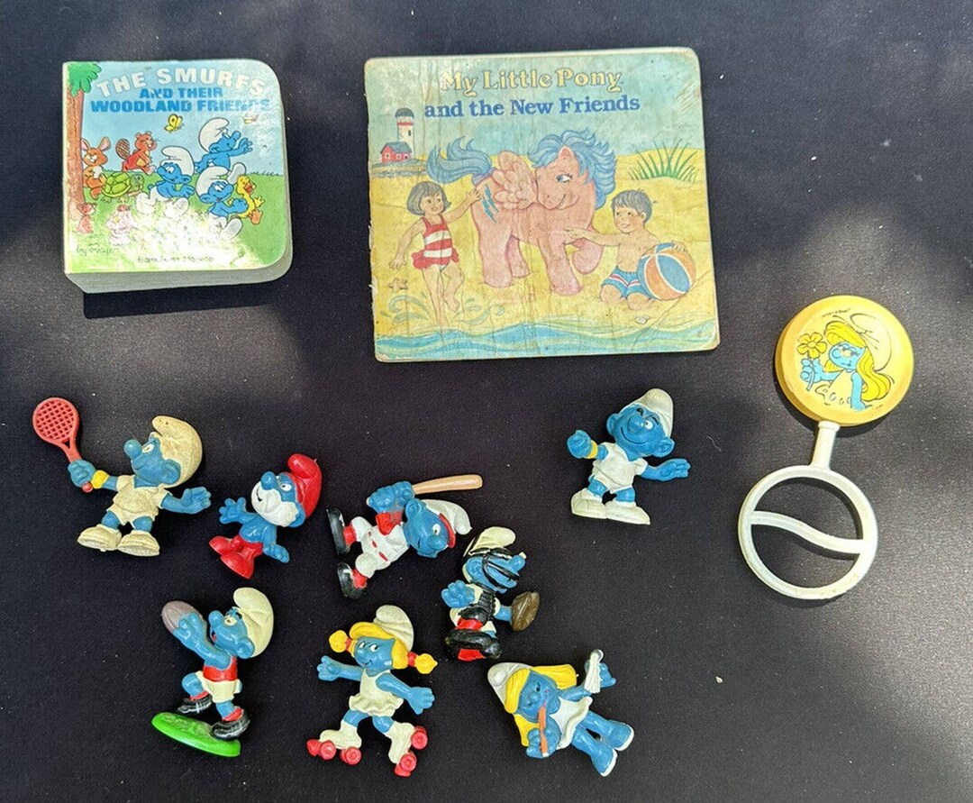 Rare Vintage 1970s - 1980s Lot Smurfs & My Little Pony Book -S25 - Etsy