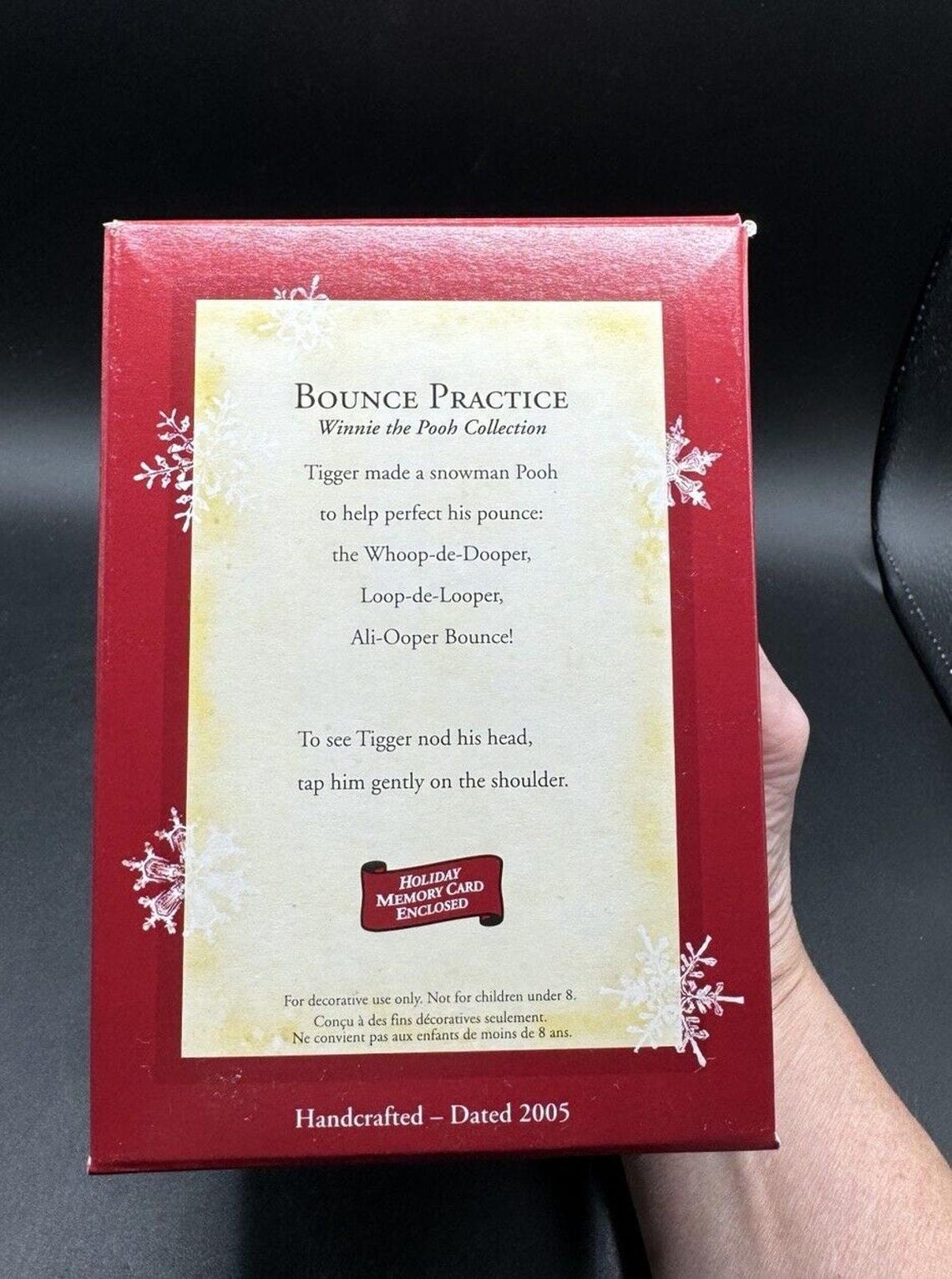2005 Hallmark Bounce Practice Tigger Bobblehead Pooh Snowman Ornament ...