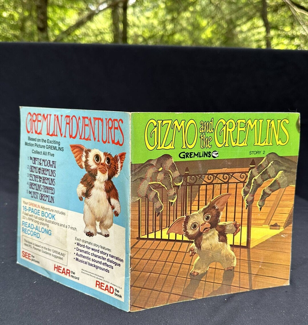 GREMLINS -gizmo and the 1984 Buena Vista Read-along Book Record Story 2 ...
