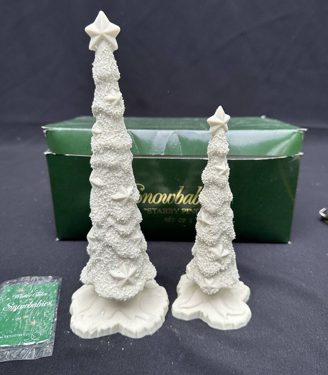 Dept 56 Snowbabies Starry Pines Set of 2 Trees #68292 Accessory Trees ...