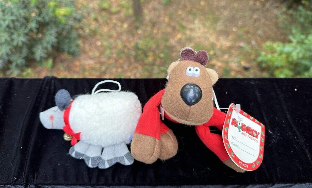 Rodney and Friends RODNEY Reindeer & Lamb Ornaments Hallmark Plush -S63 ...