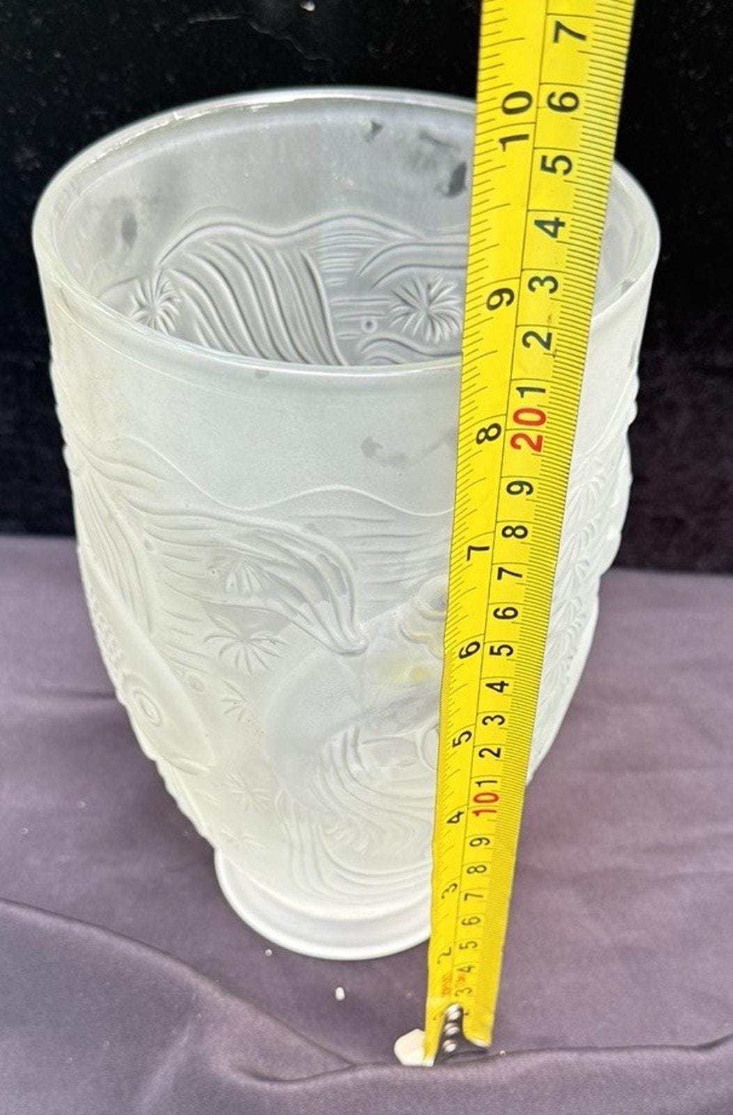 Barolac Art Deco Koi Goldfish Glass Vase Wavy Rim Josef Inwald Czech - Etsy