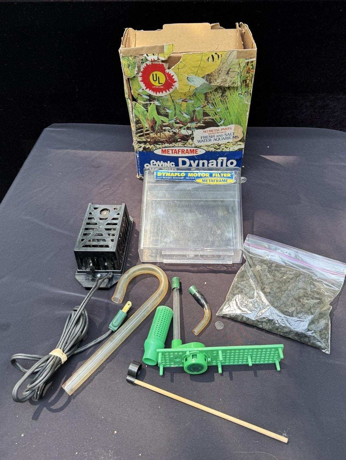 Vintage Metaframe Living World Dynaflo Filter Original Box Rare! Works ...
