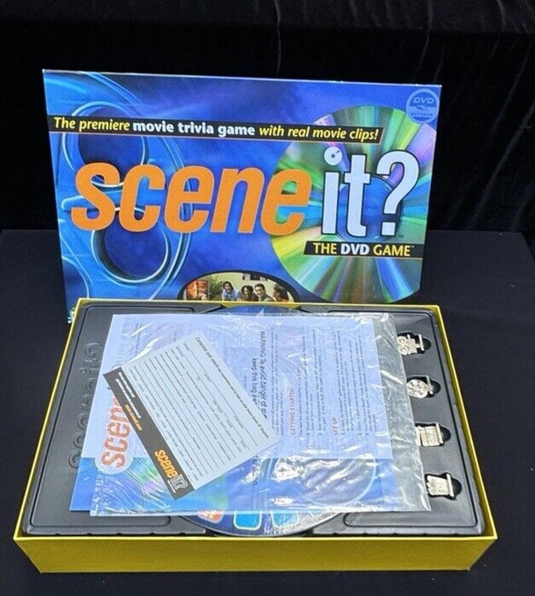 Mattel Scene It? DVD Game Movie Edition 2003 Edition Board Game 100% ...