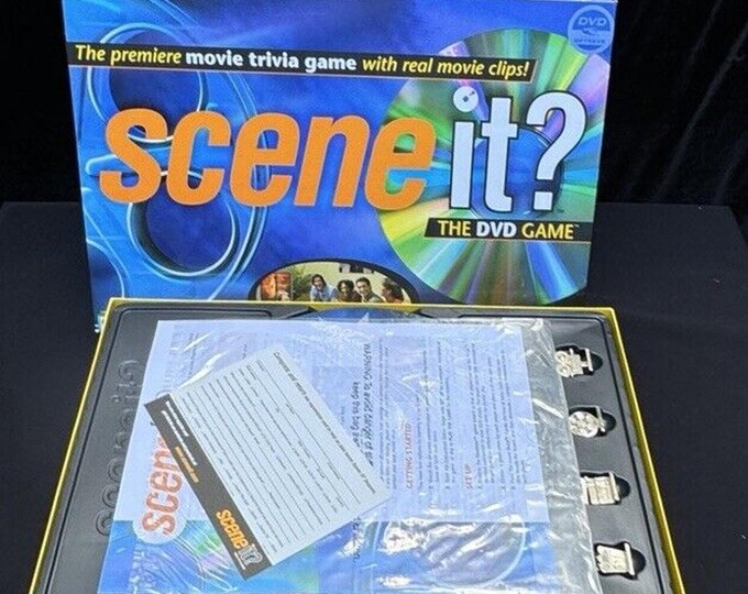 Mattel Scene It? DVD Game Movie Edition 2003 Edition Board Game 100% ...
