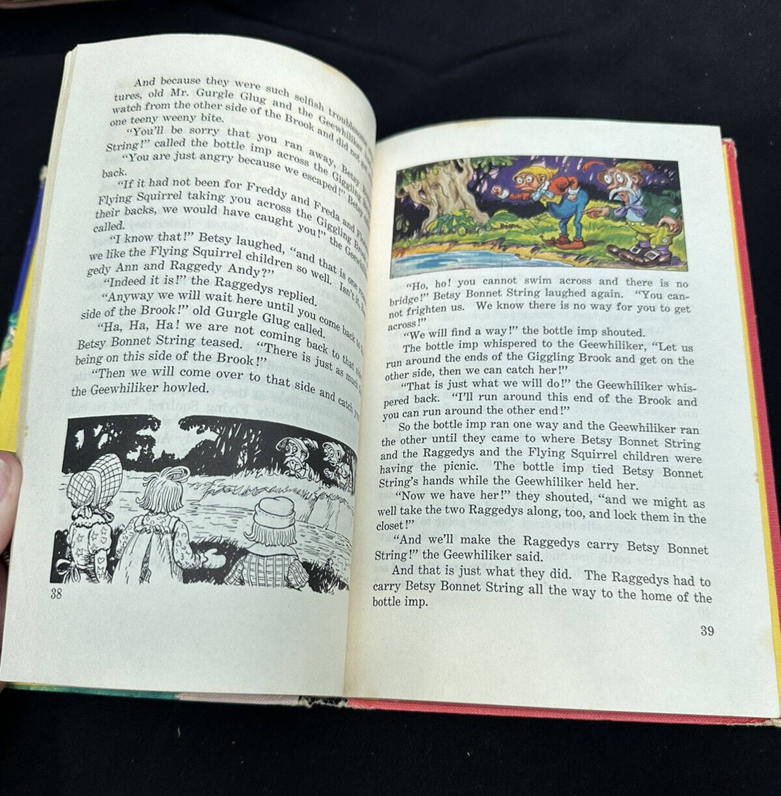 Raggedy Ann and Betsy Bonnet String by Johnny Gruelle 1960 HC Bobbs ...