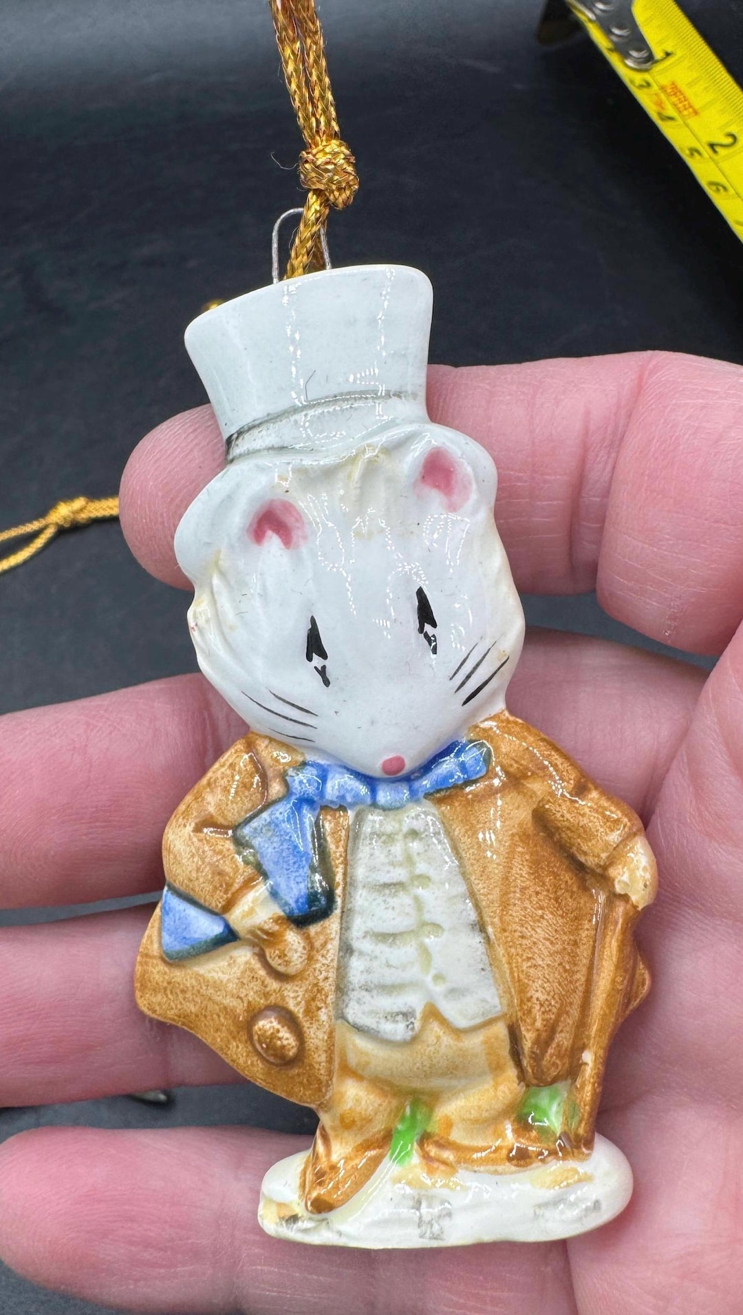 Vintage Schmid Hunka Mumka Beatrix Potter Mouse Ceramic Ornament Japan ...