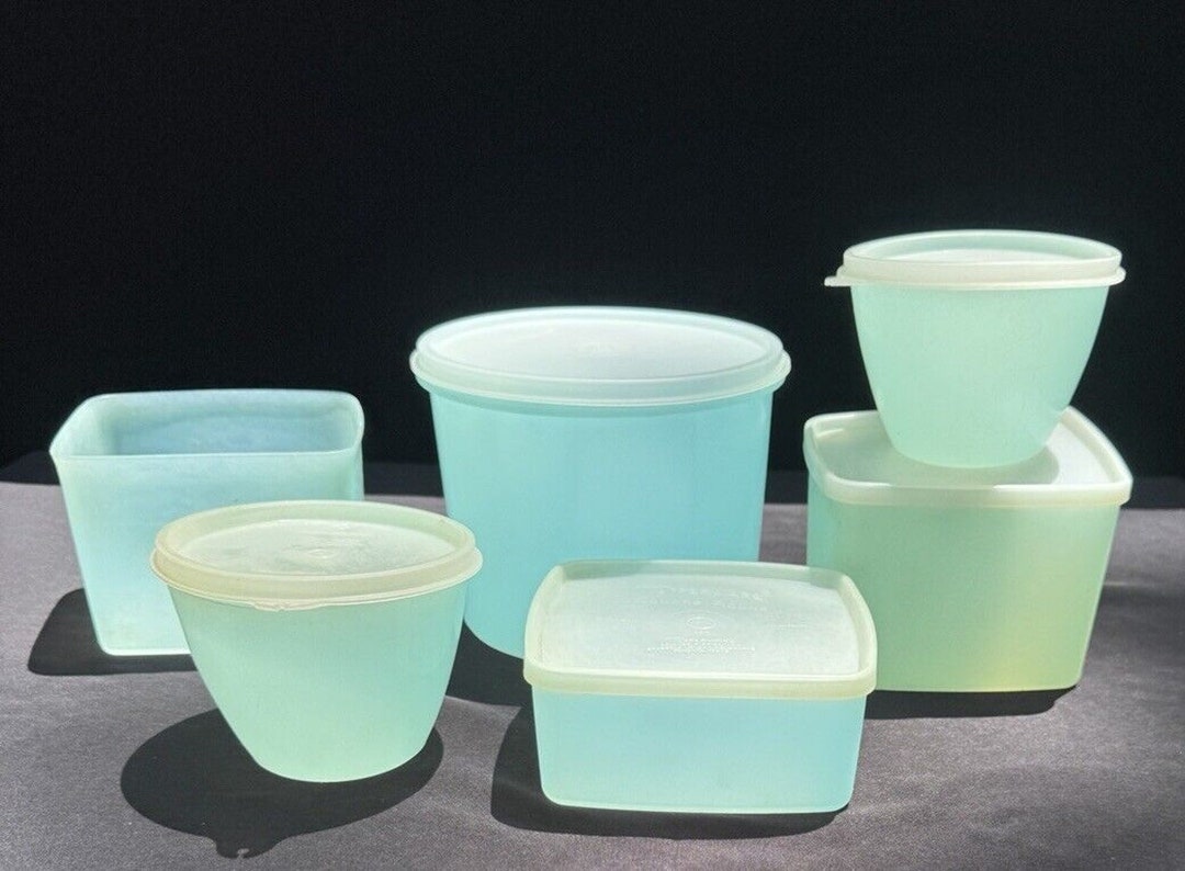 Mixed Lot of Tupperware 1960s in Pastel Baby Blue With Lids & More - Etsy