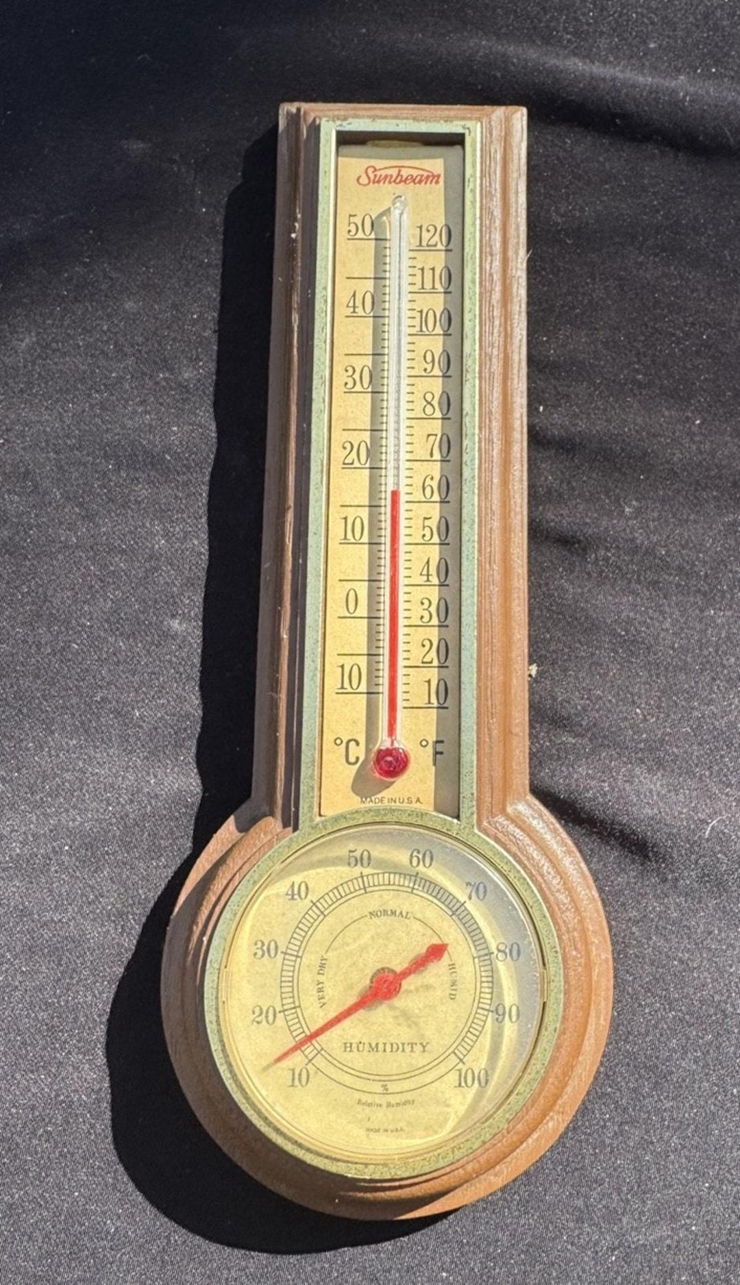 Vintage Springfield Wall Hydrometer Plastic Relative Humidity Made in ...
