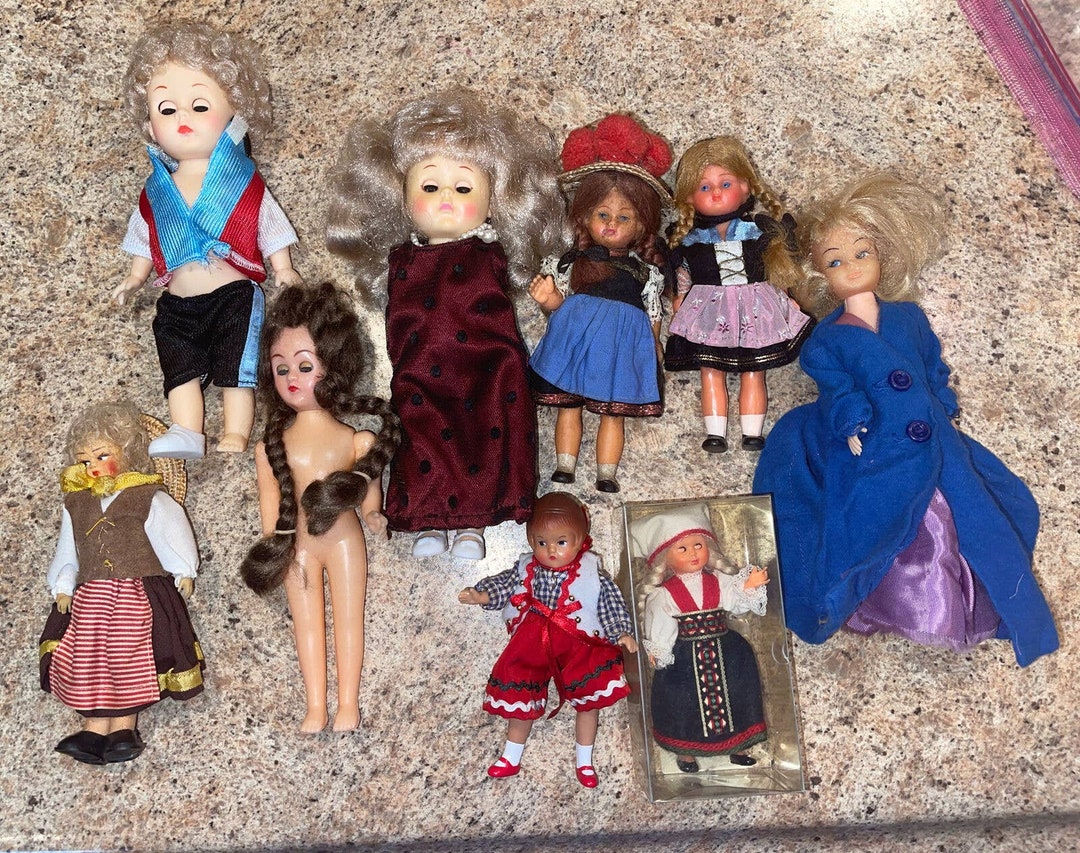 Lot of 9 1950s 1960s & 1970s Plastic Dolls * DO3 - Etsy