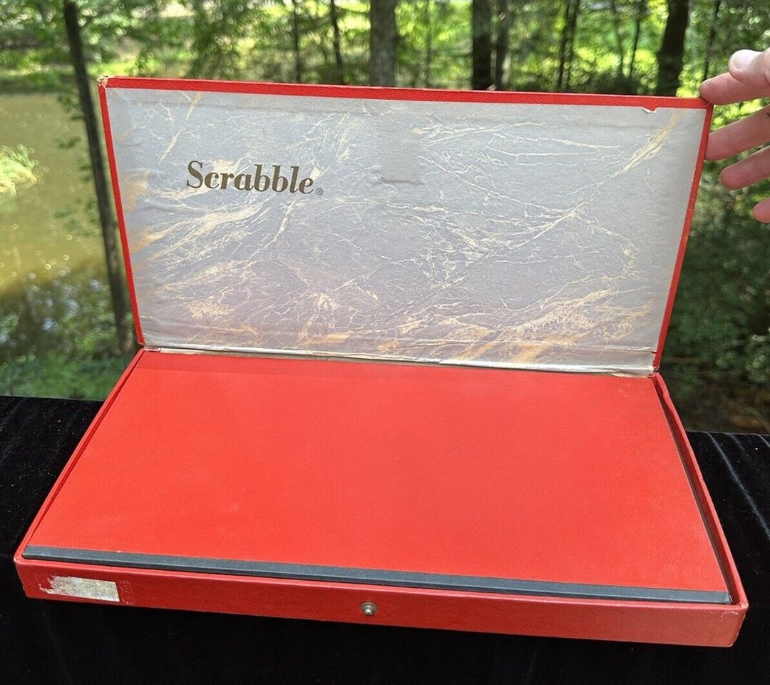 Vintage Rare Scrabble 1953 Deluxe Edition Score Paper Tiles & Racks ...