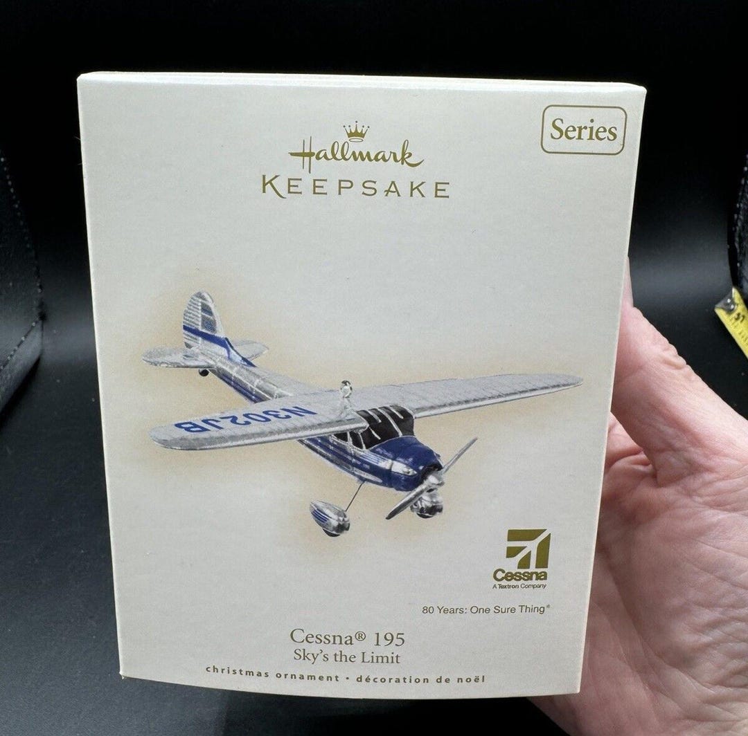 CESSNA 195 SKY'S the Limit HALLMARK Keepsake Ornament Brand New 7D - Etsy