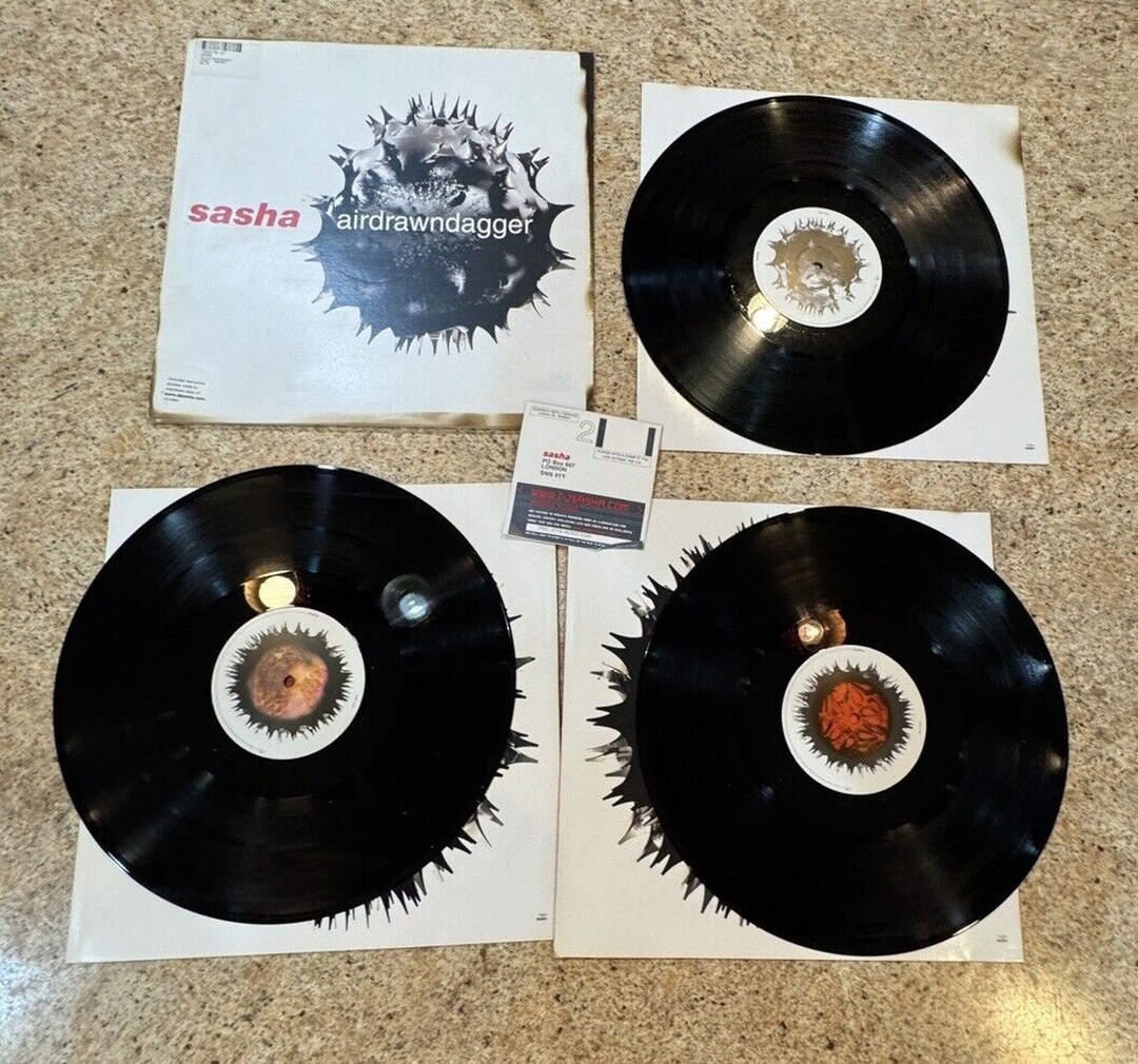 Sasha - Airdrawndagger -rare Promo - 3 Record Vinyl Set -london - Etsy