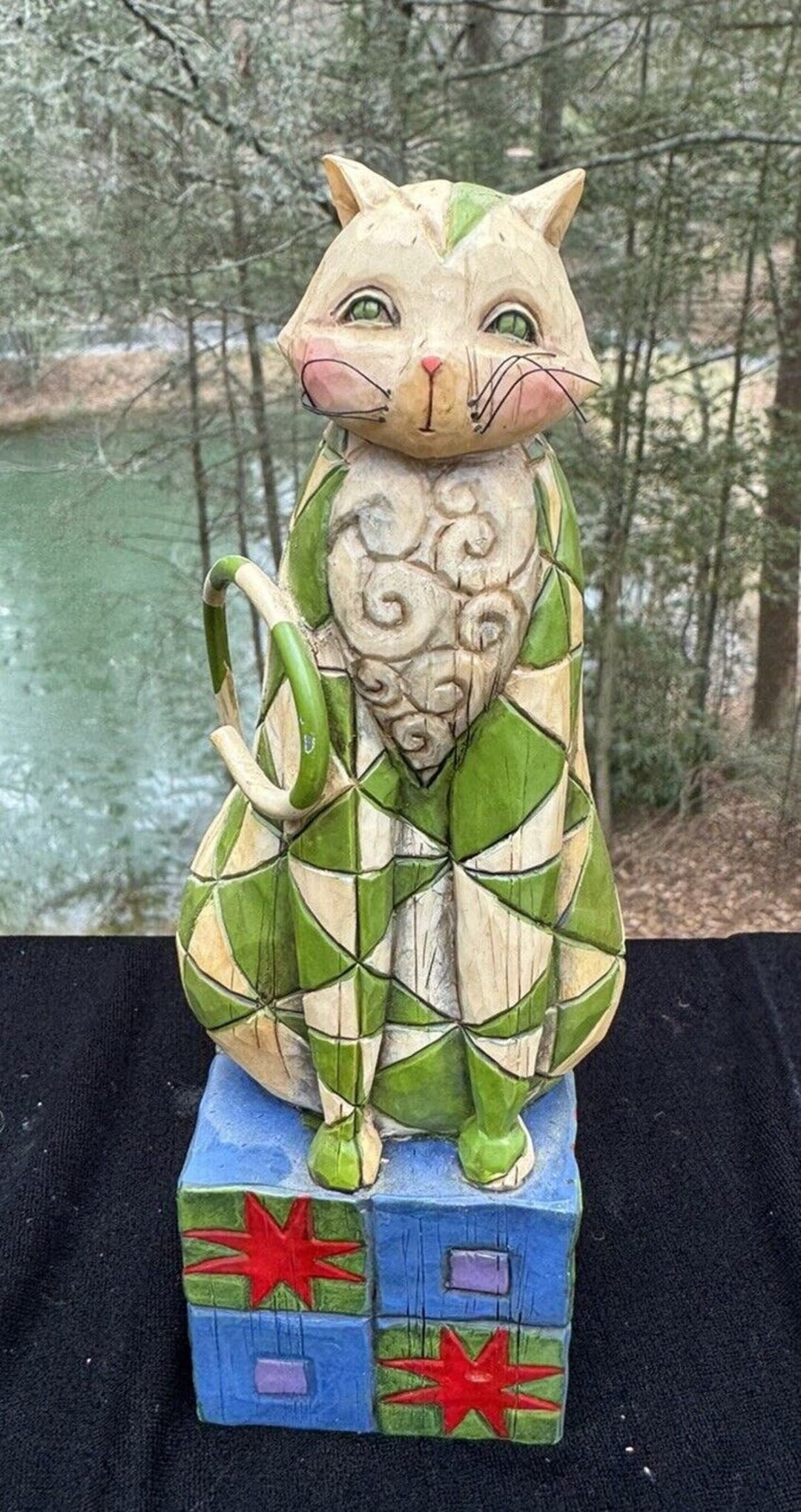 Jim Shore Felicity Cat 2003 Heartwood Creek V114423 6.5" Tall Enesco ...