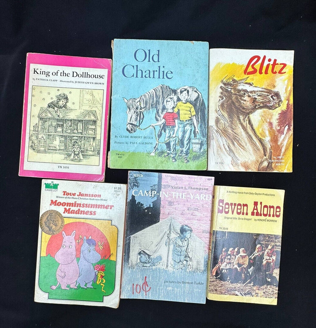Lot of 6 Vintage 1970s Children’s Books Paperback - Various Titles -BK2 ...