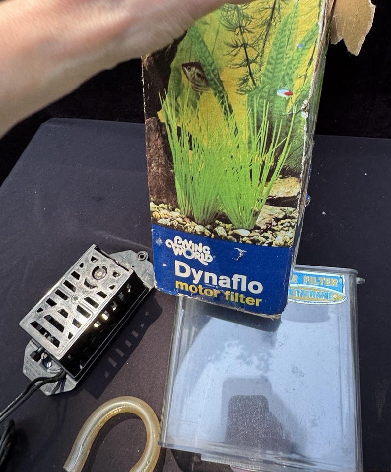 Vintage Metaframe Living World Dynaflo Filter Original Box Rare! Works ...