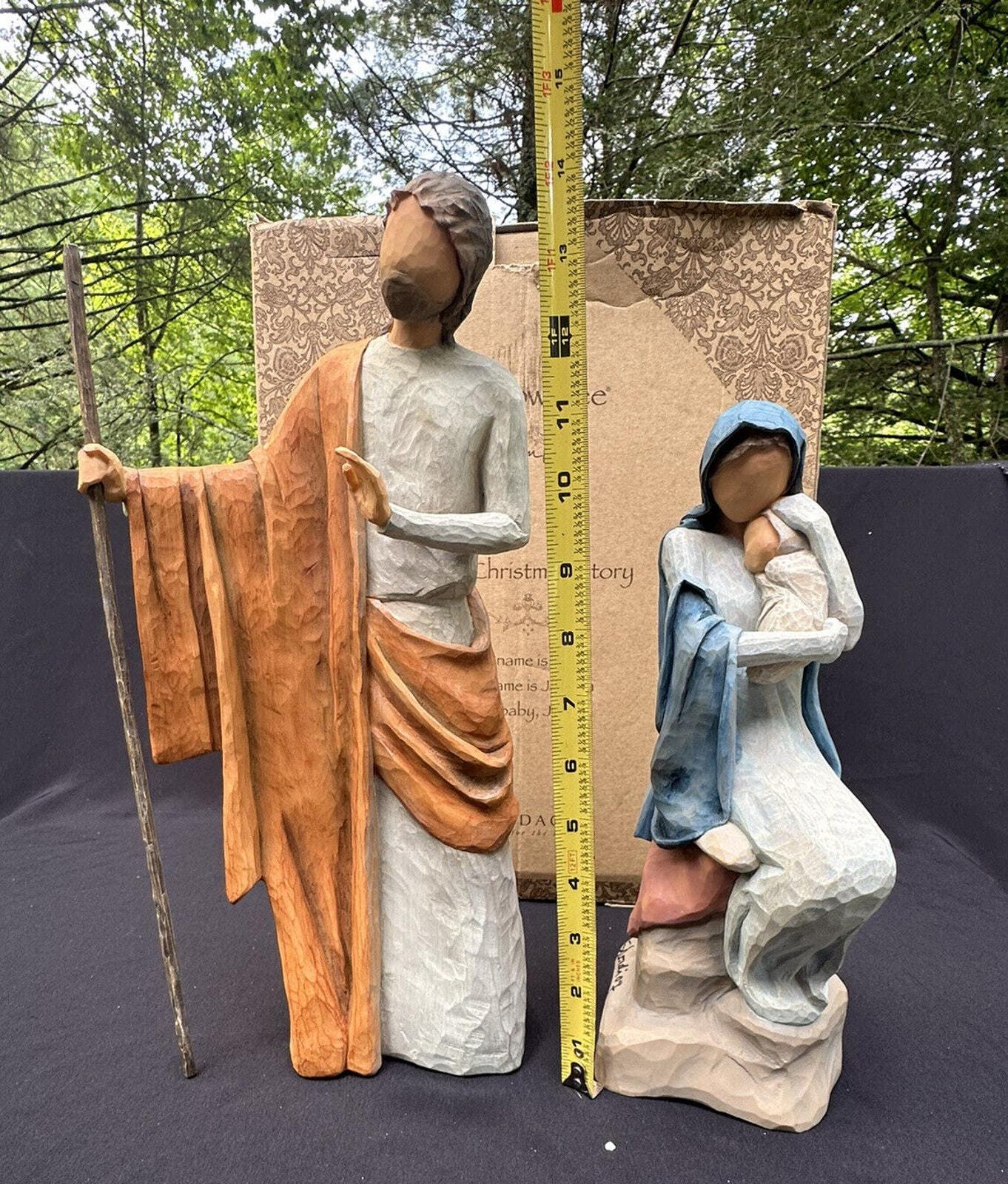 Willow Tree Christmas Story Nativity Lordi Demdaco Mary Joseph Jesus ...