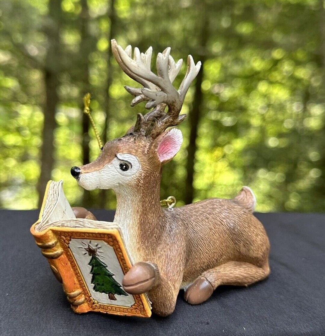 Donner Reading Rudolph the Red Nosed Reindeer Christmas Tree Ornament ...