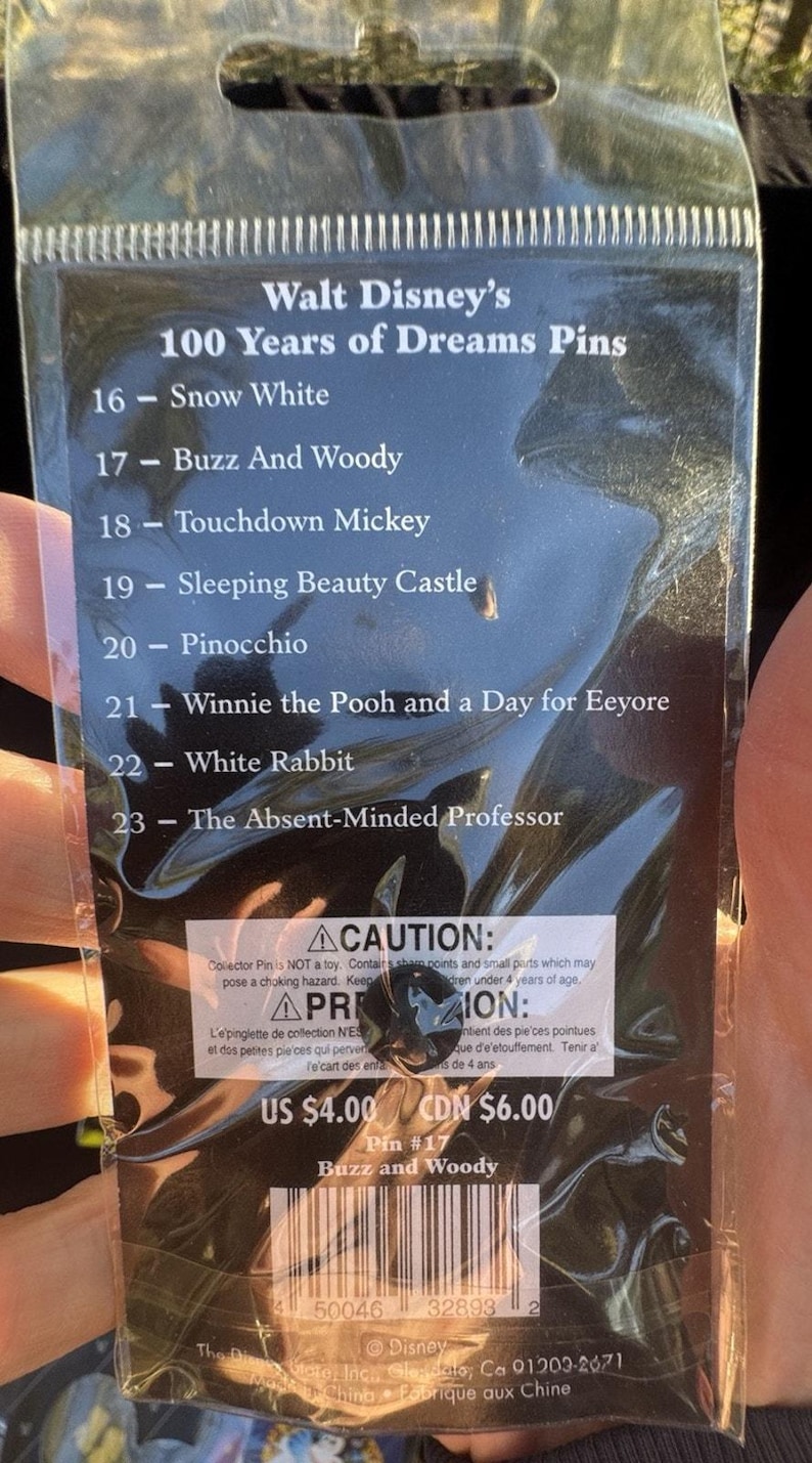 Brand New Disney Store 100 Years of Dreams Pins Week 3 - Pin #17 - Etsy