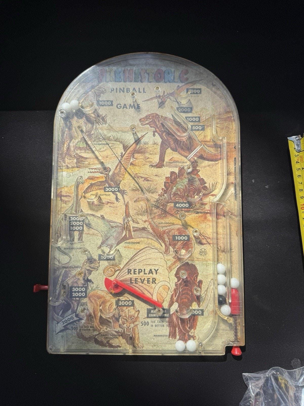 1960's Marx Bagatelle Pinball Game Prehistoric Works *damaged!* - Etsy